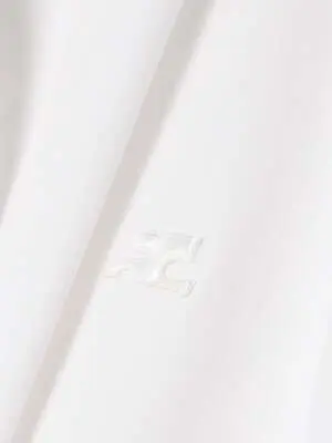 COURREGES Embellished Cotton-blend Poplin Shirt