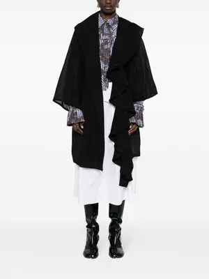 Yohji Yamamoto Textured Draped Coat