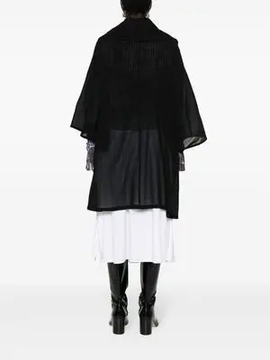 Yohji Yamamoto Textured Draped Coat