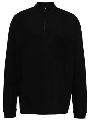 Off-White Half-zip Cotton Hoodie