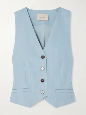 ST. AGNI Carter Recycled-twill Vest