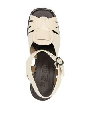 Hereu Ancora Leather Sandals - Neutrals