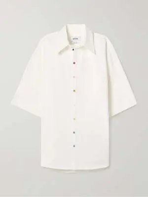 Christopher John Rogers Oversized Cotton-sateen Shirt