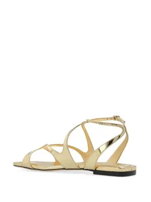 JIMMY CHOO Ayla Strappy Sandals - Gold