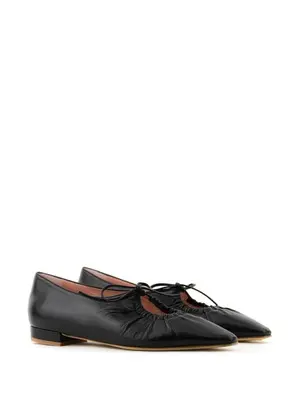 PAUL WARMER Elba Leather Ballerina Shoes