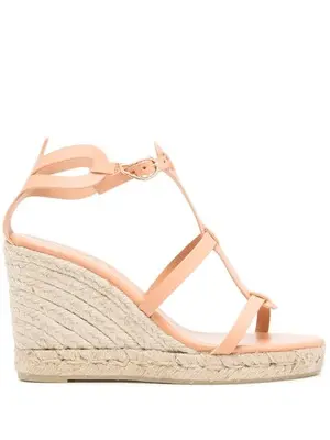 CastaÑer Leather Wedge Espadrilles