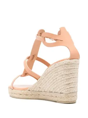 CastaÑer Leather Wedge Espadrilles