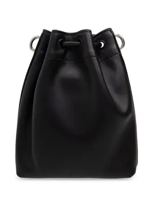 JIMMY CHOO Mini Cinch Leather Shoulder Bag - Black