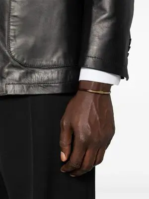 SHAUN LEANE Vermeil Arc Leather Bracelet