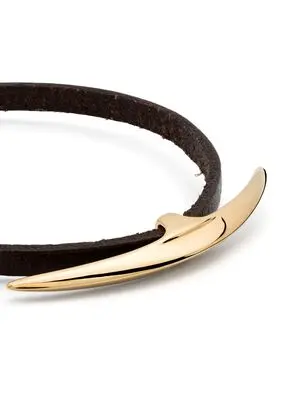SHAUN LEANE Vermeil Arc Leather Bracelet