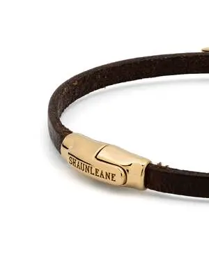 SHAUN LEANE Vermeil Arc Leather Bracelet