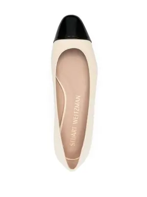 STUART WEITZMAN Pearl Embellished Ballerina Flats