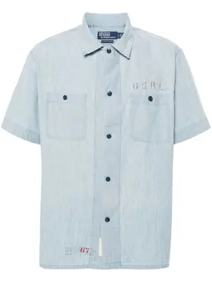 Men's Short Sleeve Denim Shirts