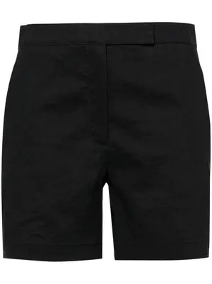 Theory Tailored Linen Blend Shorts - Blue