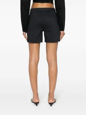 Theory Tailored Linen Blend Shorts - Blue