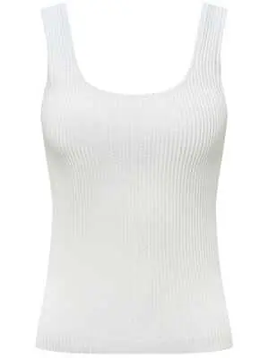 12 STOREEZ Ribbed-knit Tank Top