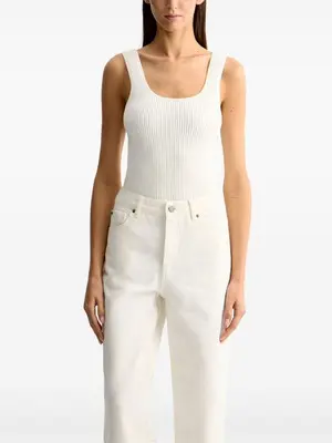 12 STOREEZ Ribbed-knit Tank Top