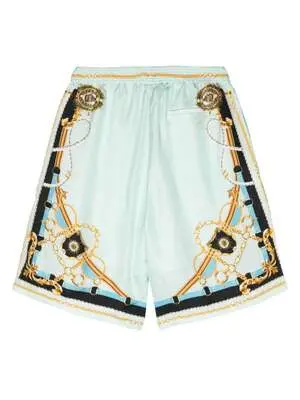 Camilla Sea Charm Silk Bermuda Shorts