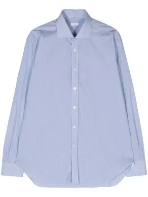 BARBA NAPOLI Pinstriped Cotton-blend Shirt