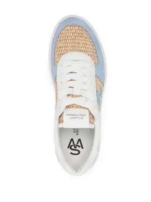 STUART WEITZMAN Courtside Panelled Sneakers - Blue