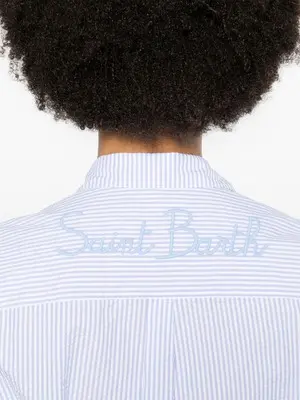 MC2 SAINT BARTH Brigitte Seersucker Shirt