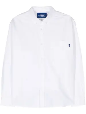AWAKE NY Button-down Collar Cotton Shirt - White