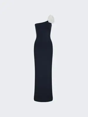 Zeynep Arçay Ribbon Scuba Maxi Dress