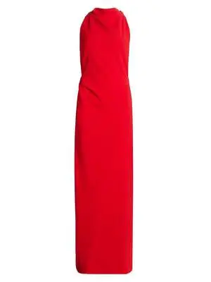 Proenza Schouler Women's Crepe Twist-Back Gown - Red - Red