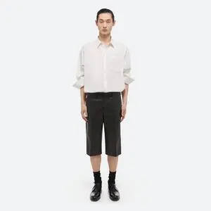 Helmut Lang Leather Car Short