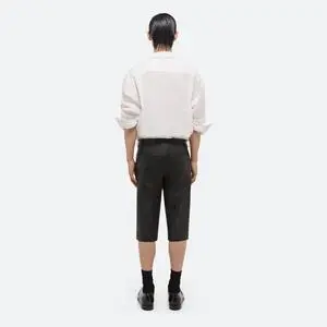 Helmut Lang Leather Car Short