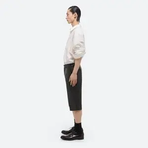 Helmut Lang Leather Car Short