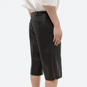 Helmut Lang Leather Car Short