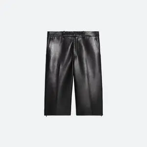 Helmut Lang Leather Car Short