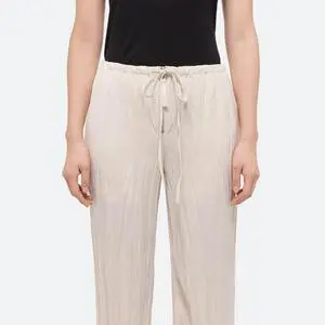 Helmut Lang Crushed Satin Trouser - Ivory