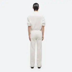 Helmut Lang Cotton Fleece Seatbelt Jogger - Ivory
