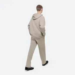 Helmut Lang Cotton Fleece Relaxed Fit Hoodie - Sand