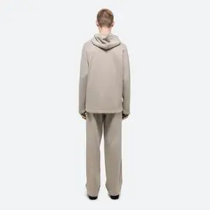 Helmut Lang Cotton Fleece Relaxed Fit Hoodie - Sand
