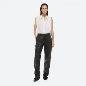 Helmut Lang Nappa Leather Relaxed Carpenter Pants
