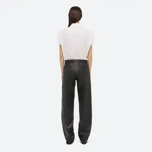Helmut Lang Nappa Leather Relaxed Carpenter Pants