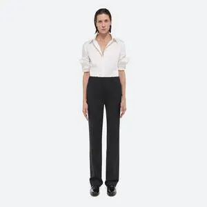 Helmut Lang Virgin Wool Car Trousers - Black
