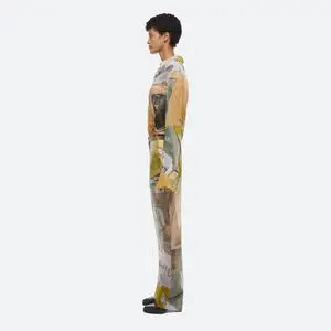 Helmut Lang Printed Silk Car Trouser