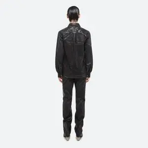 Helmut Lang Foiled Denim Shirt Jacket