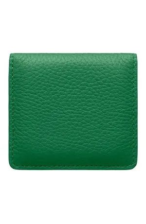 MAISON DE SABRE Leather Compact Mirror - Emerald Lily