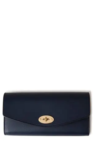 Mulberry Darley Leather Wallet - Night Sky