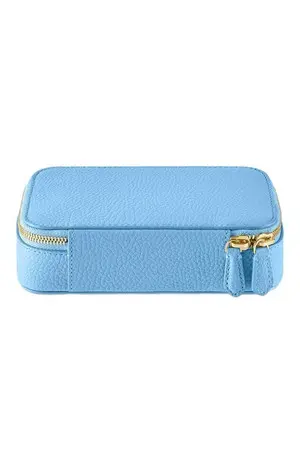 MAISON DE SABRE Leather Jewellery Case - Sky Blue