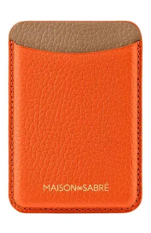 MAISON DE SABRE Leather Magsafe Wallet - Manhattan Sandstone