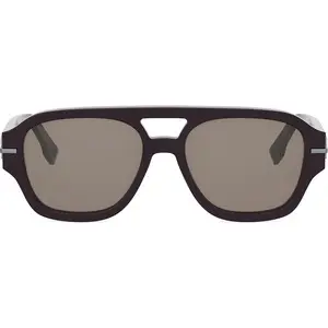 Fendi Fendi Graphy Sunglasses Shiny Bordeaux /brown
