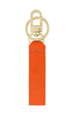 MAISON DE SABRE Upcycled Leather Keychain Manhattan Orange