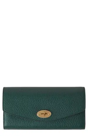 Mulberry Darley Leather Wallet - Mulberry Green