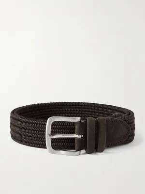 Mr P. 3.5cm Woven Belt - Brown